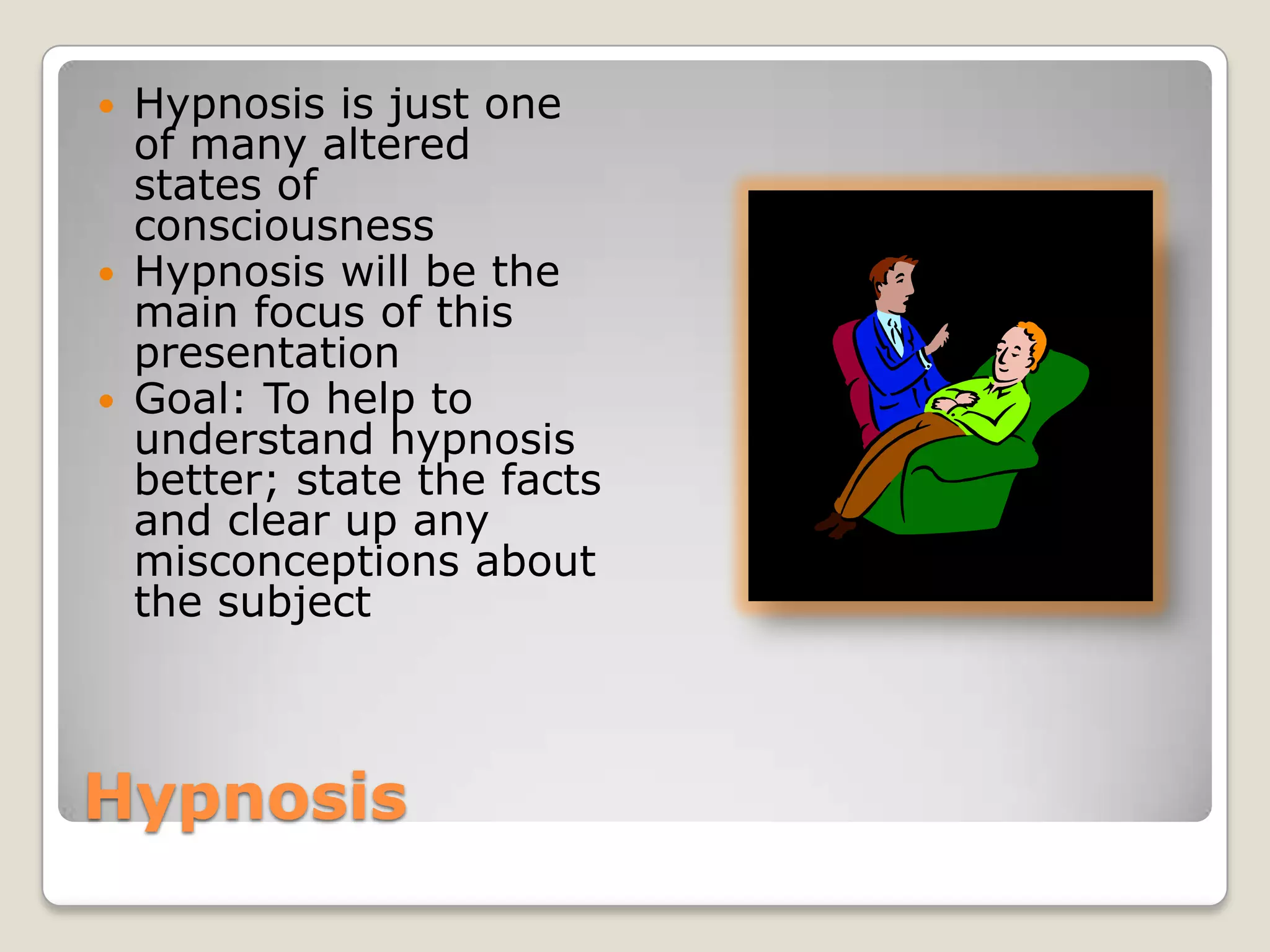 Altered states of consciousness | PPT