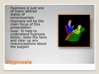 Altered states of consciousness | PPTX
