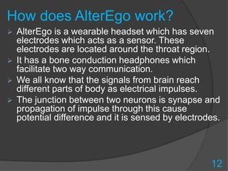 AlterEgo Device PPT | PPTX