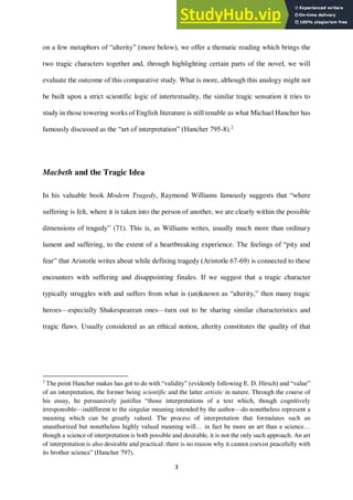 Alterity And Tragic Sensation In Shakespeare And Fitzgerald From ...