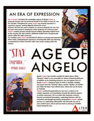 Alter Magazine - The Realm of ‘Age of Angelo’ | PDF
