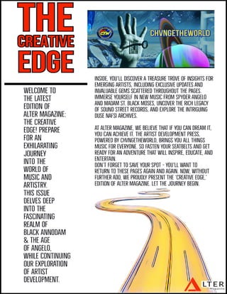 Alter Magazine Artist Development Edition The Creative Edge | PDF