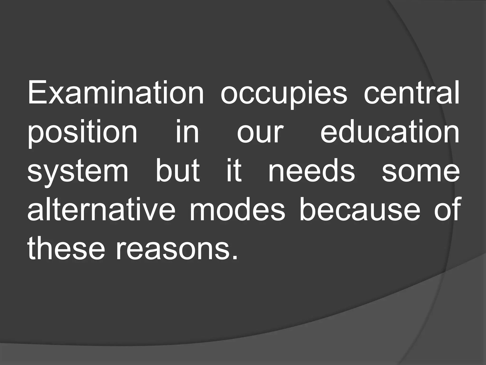 Alternate mode of examination | PPTX