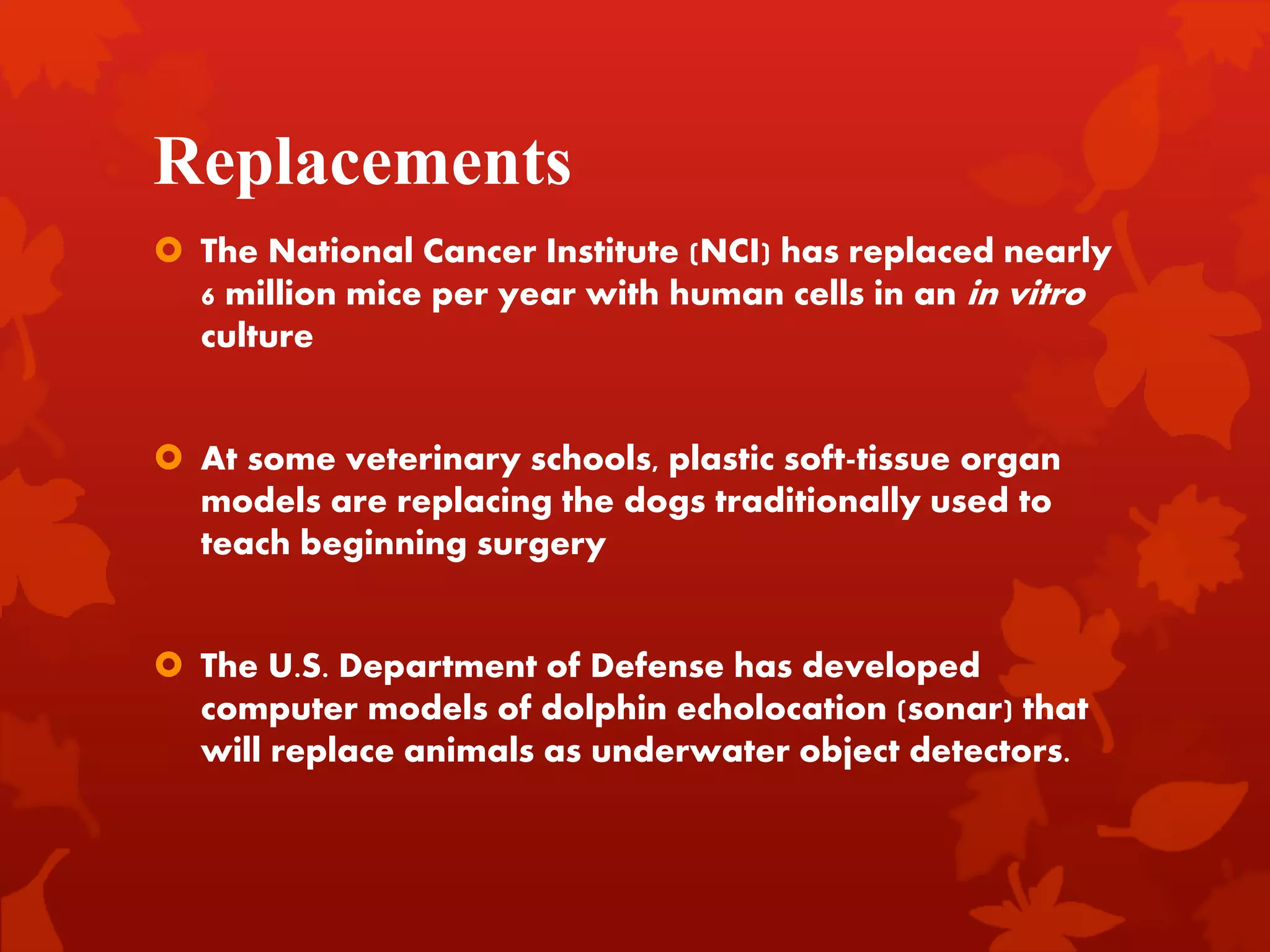 Alternate animal use in research | PPTX