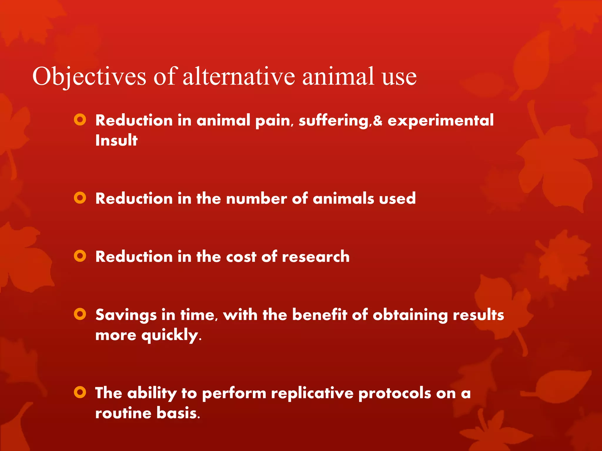 Alternate animal use in research | PPTX