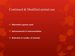 Alternate animal use in research | PPTX