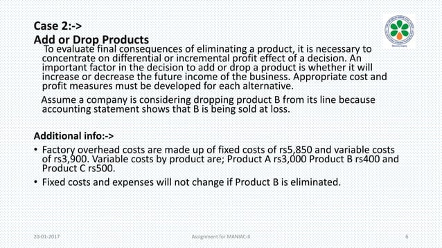 Decision involving Alternate choices | PPTX