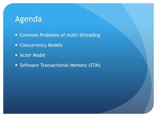 Alternate concurrency models | PPTX | Databases | Computer Software and Applications