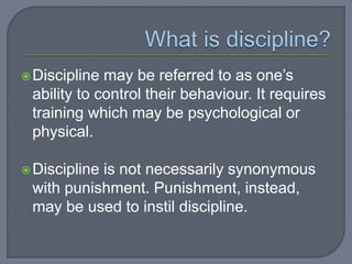 Alternate disciplinary practices (k. faustin) | PPTX