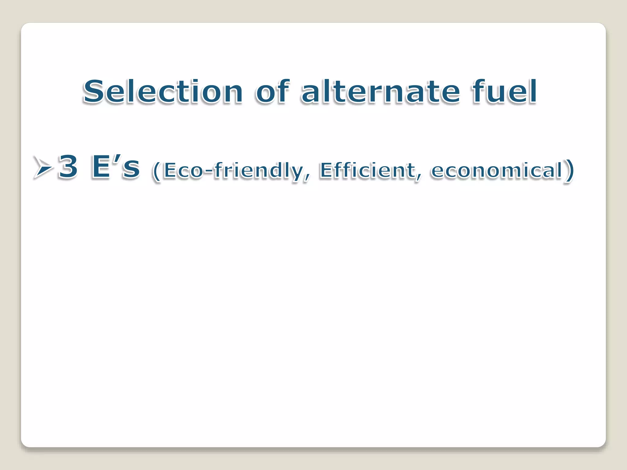 Alternate fuels ppt | PPTX