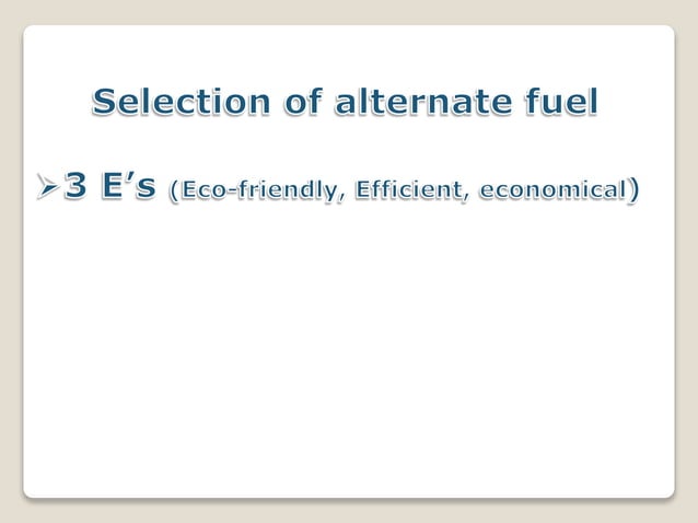 Alternate fuels ppt | PPTX | Chemistry | Science