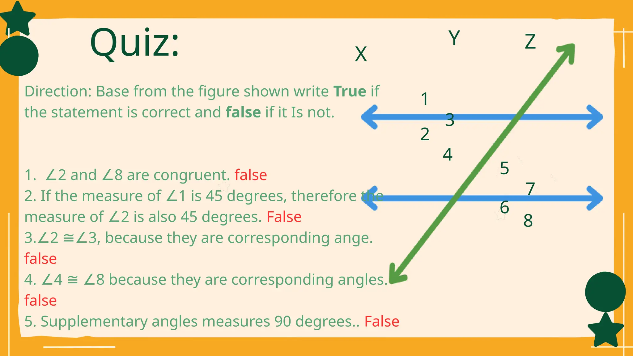 alternate interior and exterior, proving parallel lines cut by a ...