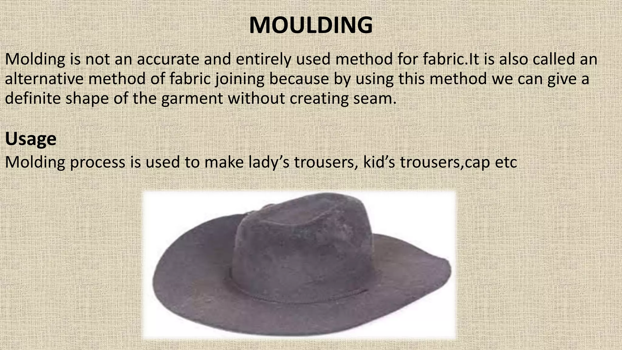 Alternate method of joining in Apparel sector | PPTX