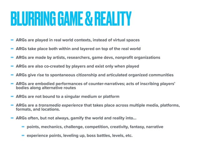 Alternate Reality Games | PPT