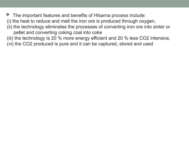 ALTERNATE ROUTES OF IRON MAKING----.pptx | Commodities | Economy