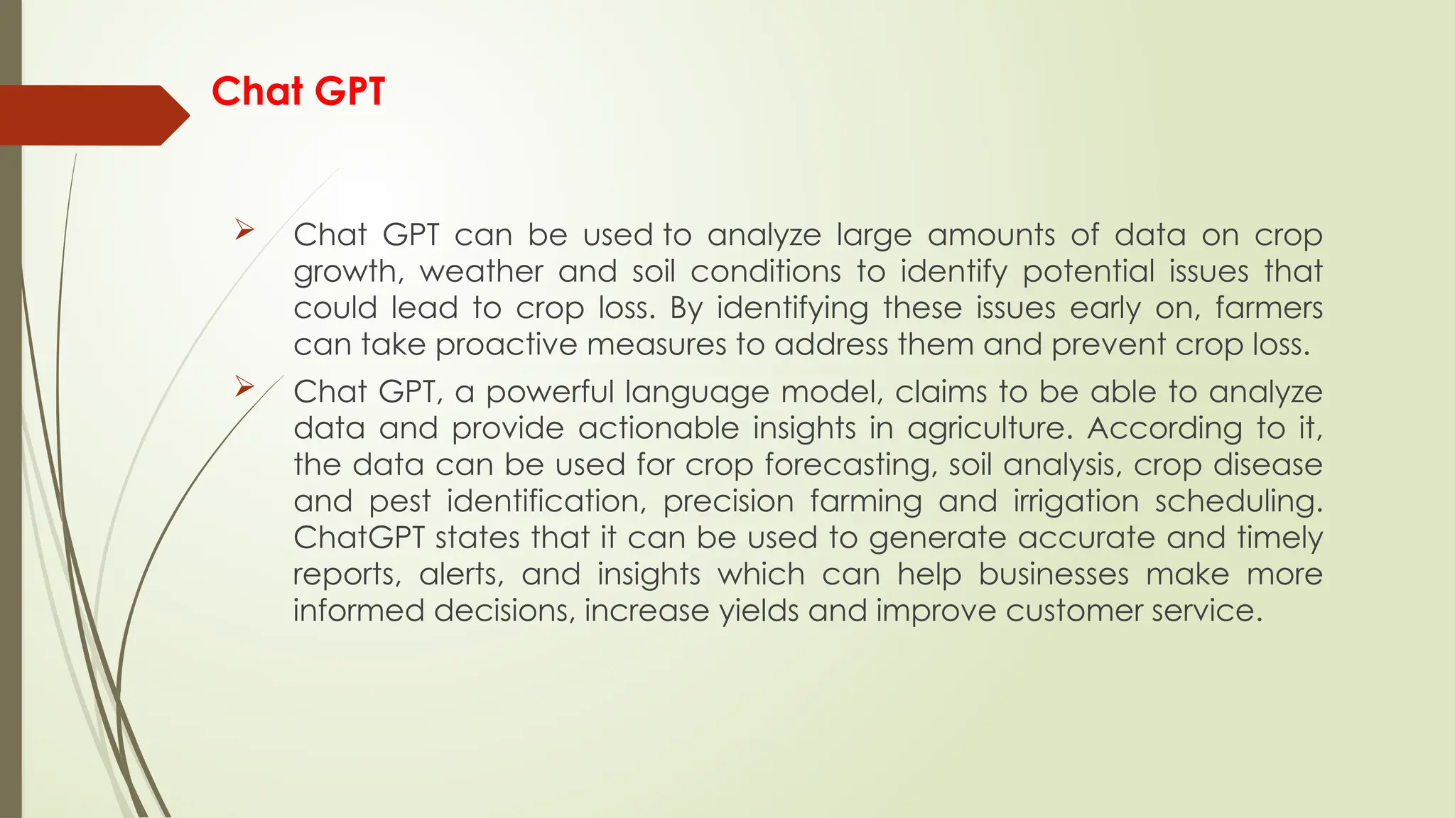 Alternate System, AI, Chat GPT.,Future of Agriculture | PPTX