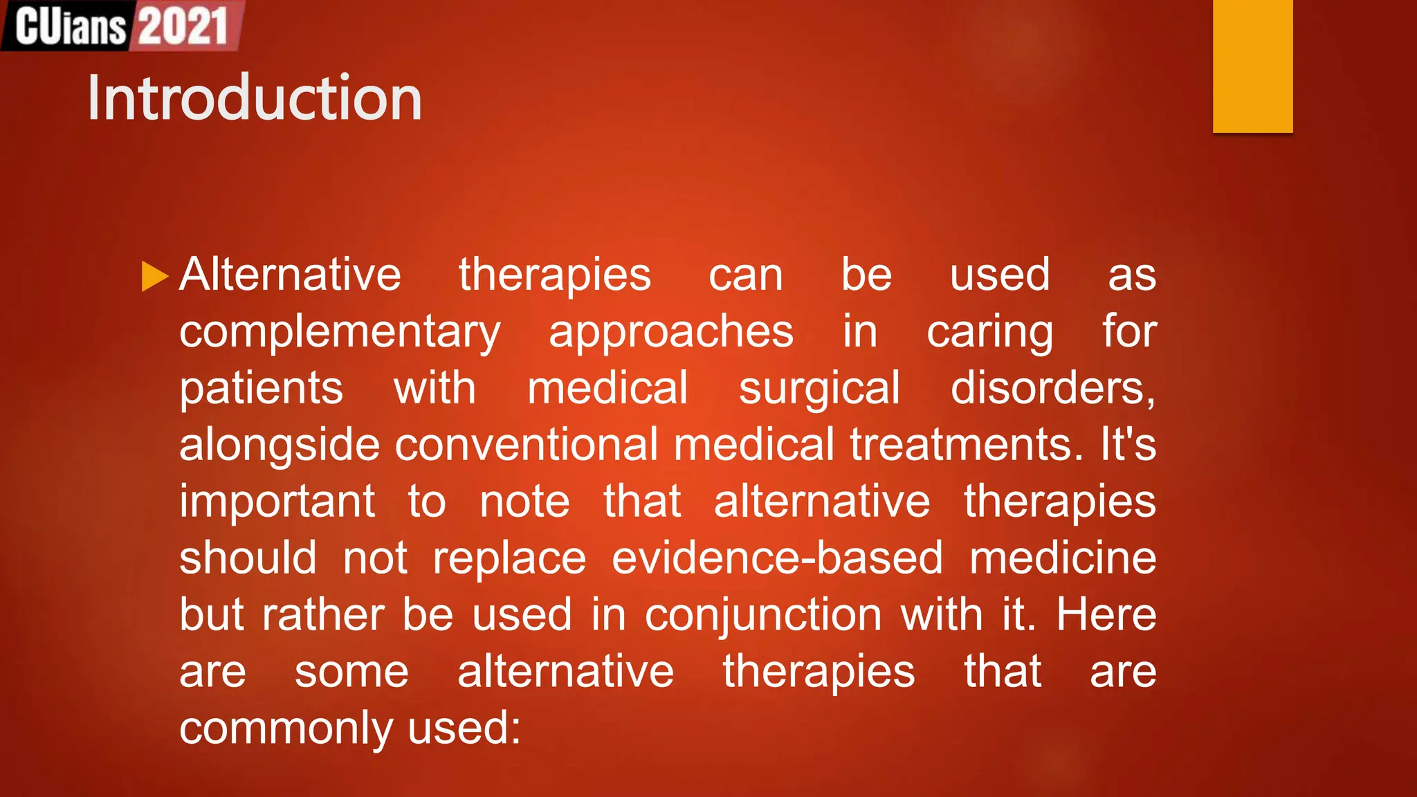 alternate therapies.pptx