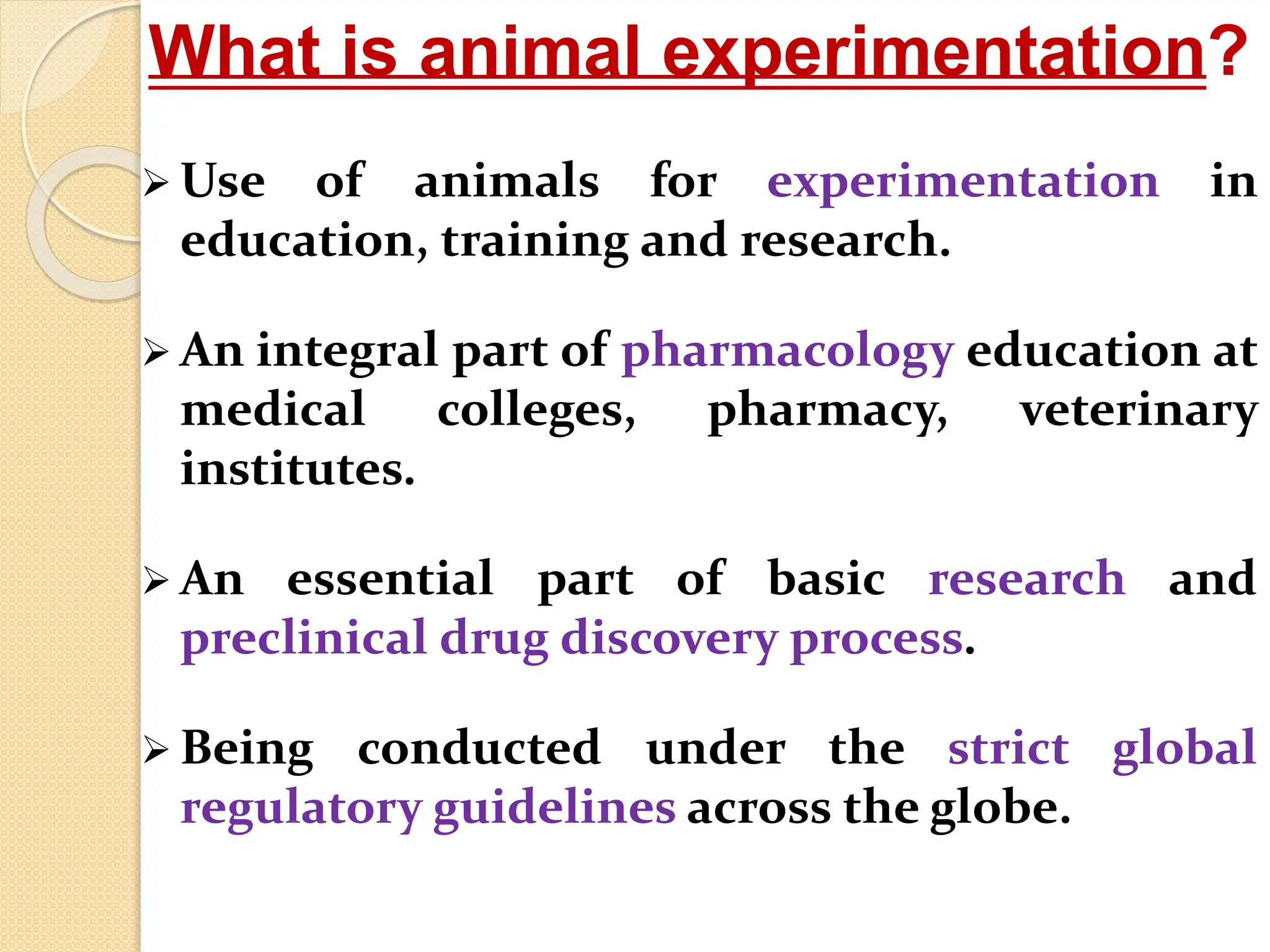 Alternate to Animal Model in Expiremental Pharmacology or Screening ...