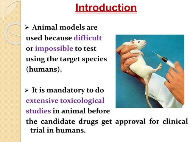 Alternate to Animal Model in Expiremental Pharmacology or Screening ...