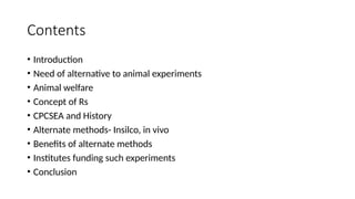 Alternate to animal models pharmacology pg.pptx