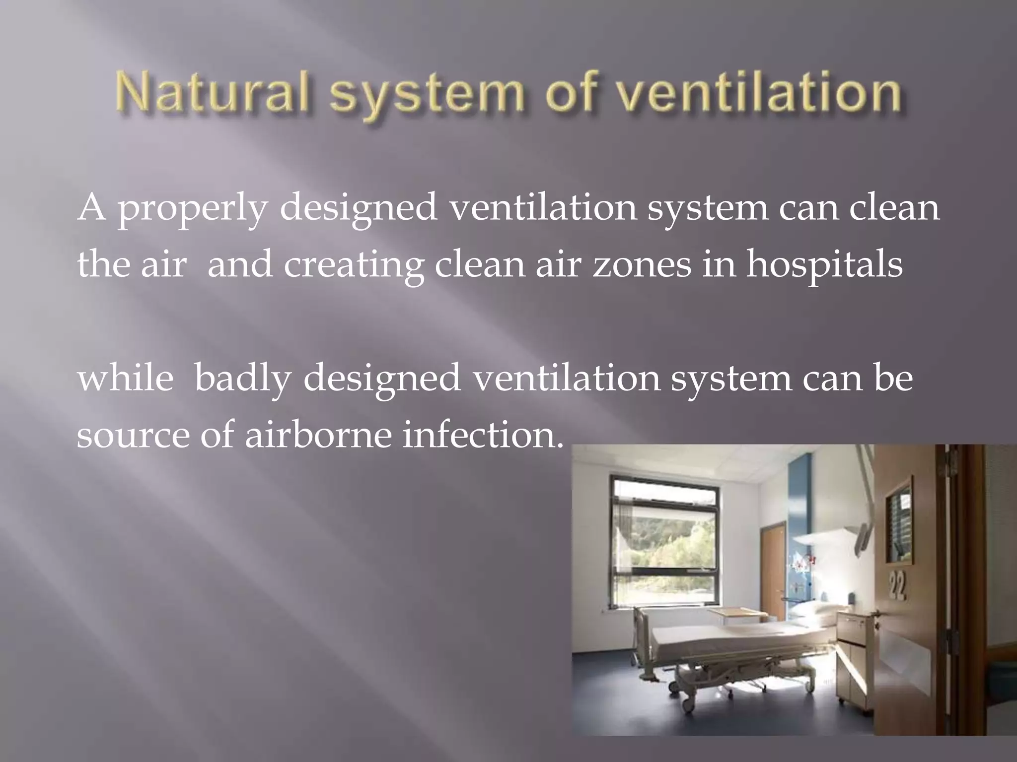 Alternate ventilation in hospitals | PPTX