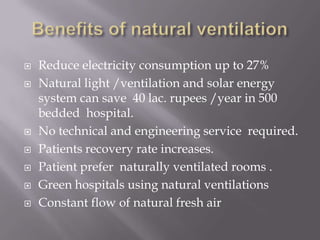 Alternate ventilation in hospitals | PPTX