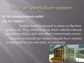 Alternate ventilation in hospitals | PPTX