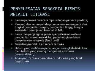 Alternatif penyelesaian sengketa | PPTX