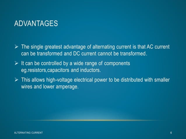 Alternating current | PPTX