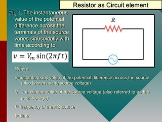 Alternating Current Circuit