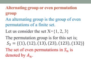 Alternating Group presentation | PPT
