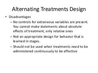 Alternating treatments design | PPTX