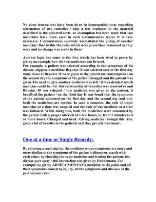 ALTERNATION OF THREE & FOUR HOMOEOPATHIC REMEDIES_250423.doc