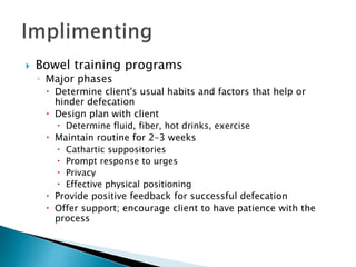 Alternations in bowel elimination | PPTX