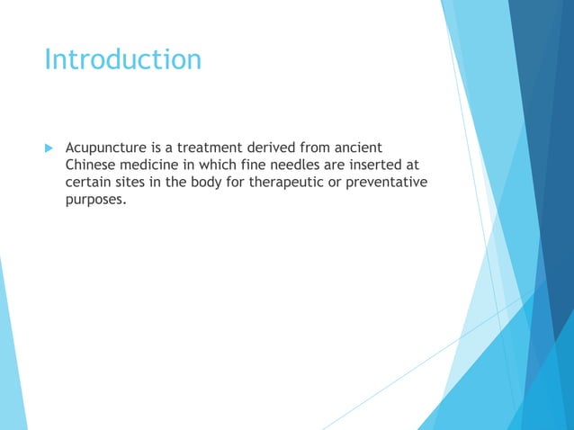 Acupuncture | PPTX | Brain and Nervous System Disorders | Diseases and ...