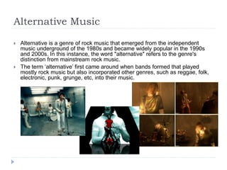 Alternative Music | PPTX