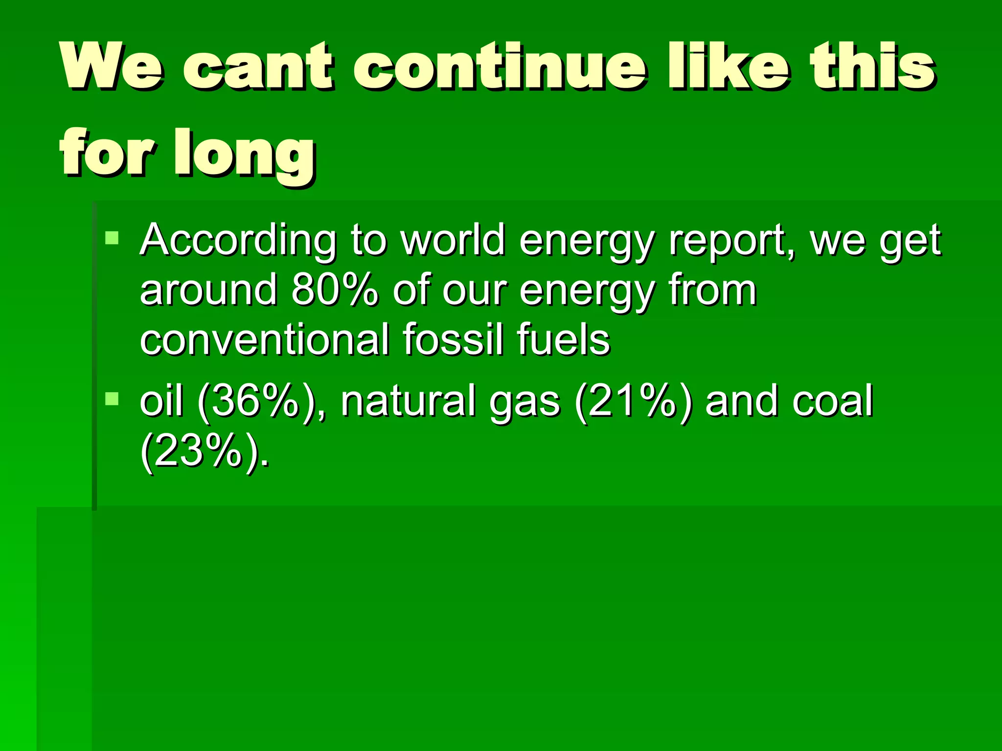 Alternative Energy Sources | PPT