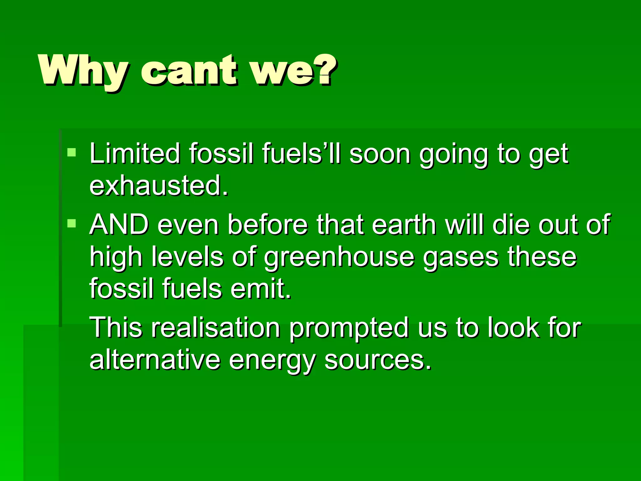 Alternative Energy Sources | PPT