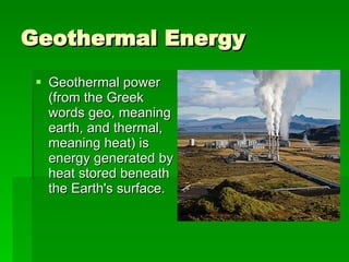 Alternative Energy Sources | PPT