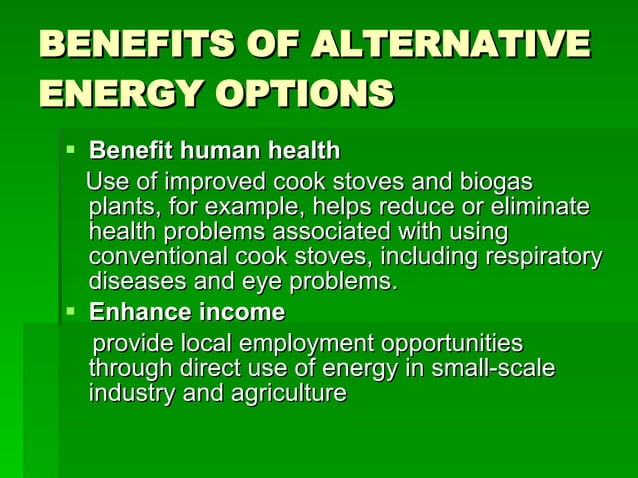 Alternative Energy Sources | PPT