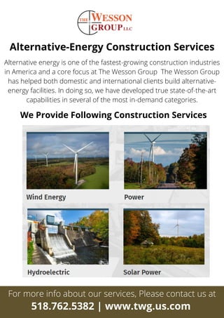 Alternative-Energy Construction Services | PDF