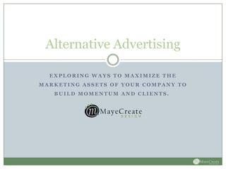 Alternative advertising | PPTX