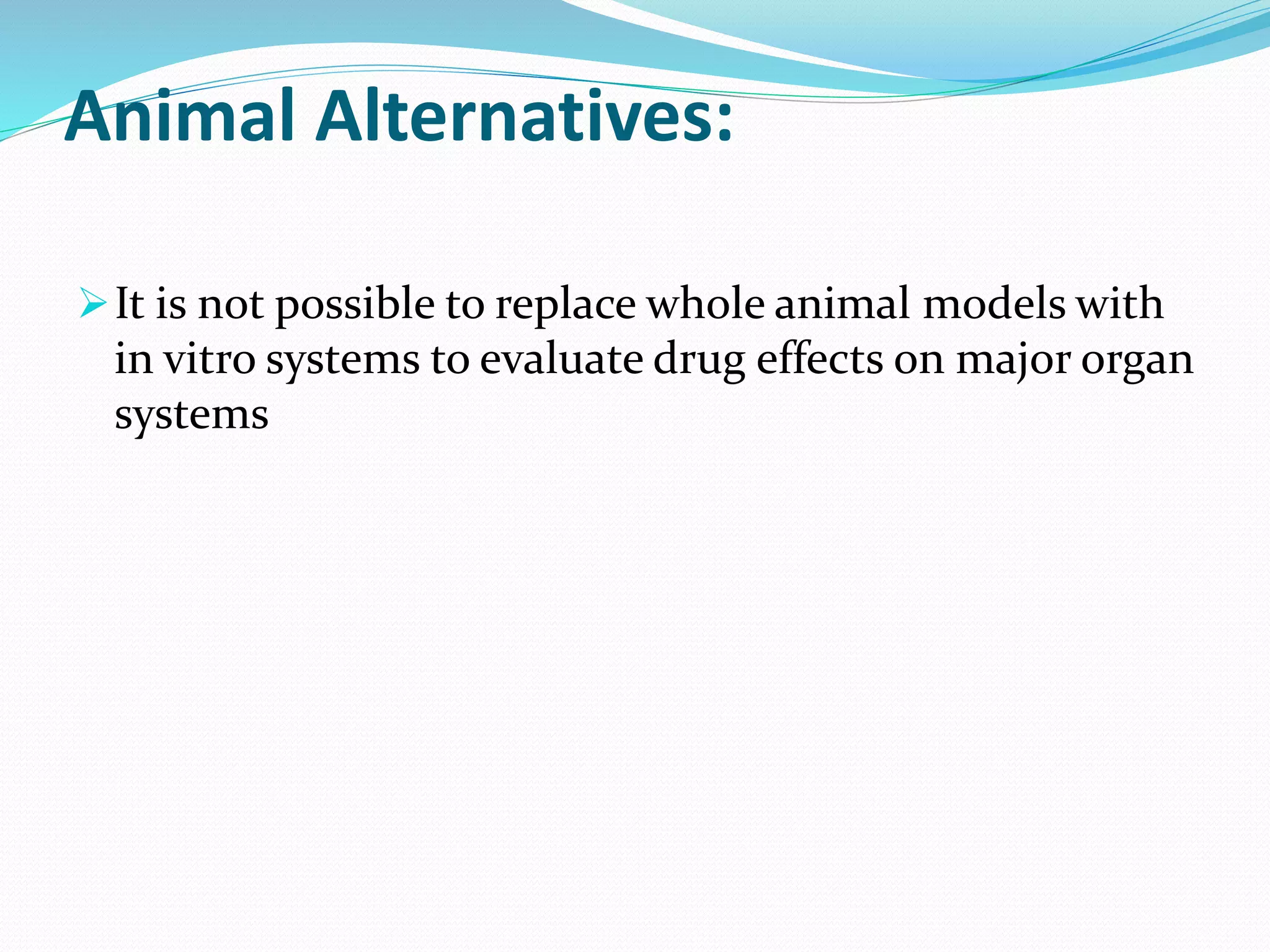 Alternative animal experimentation technique | PPTX