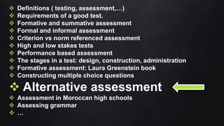 Alternative assessment | PPT