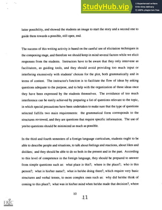 Alternative Assessment Directed Creative Writing For Intermediate Level ...