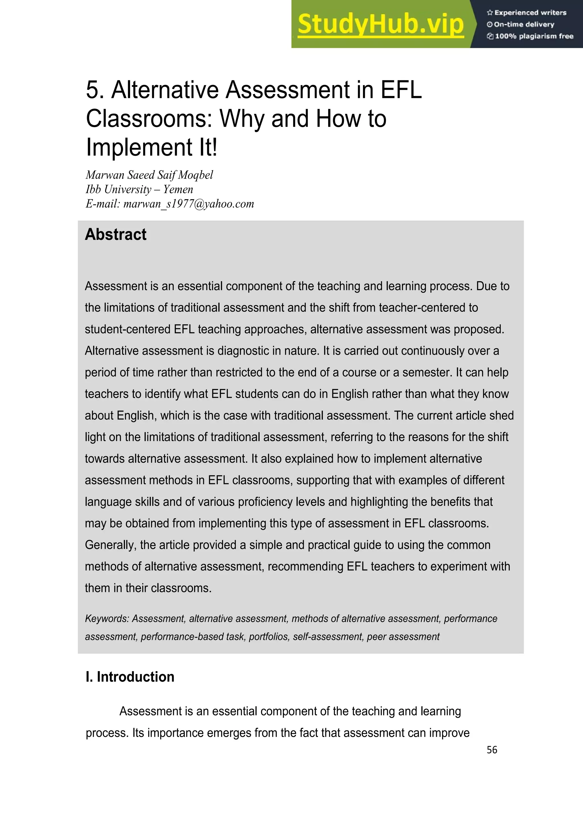 Alternative Assessment in EFL Classrooms Why and How to Implement It.pdf