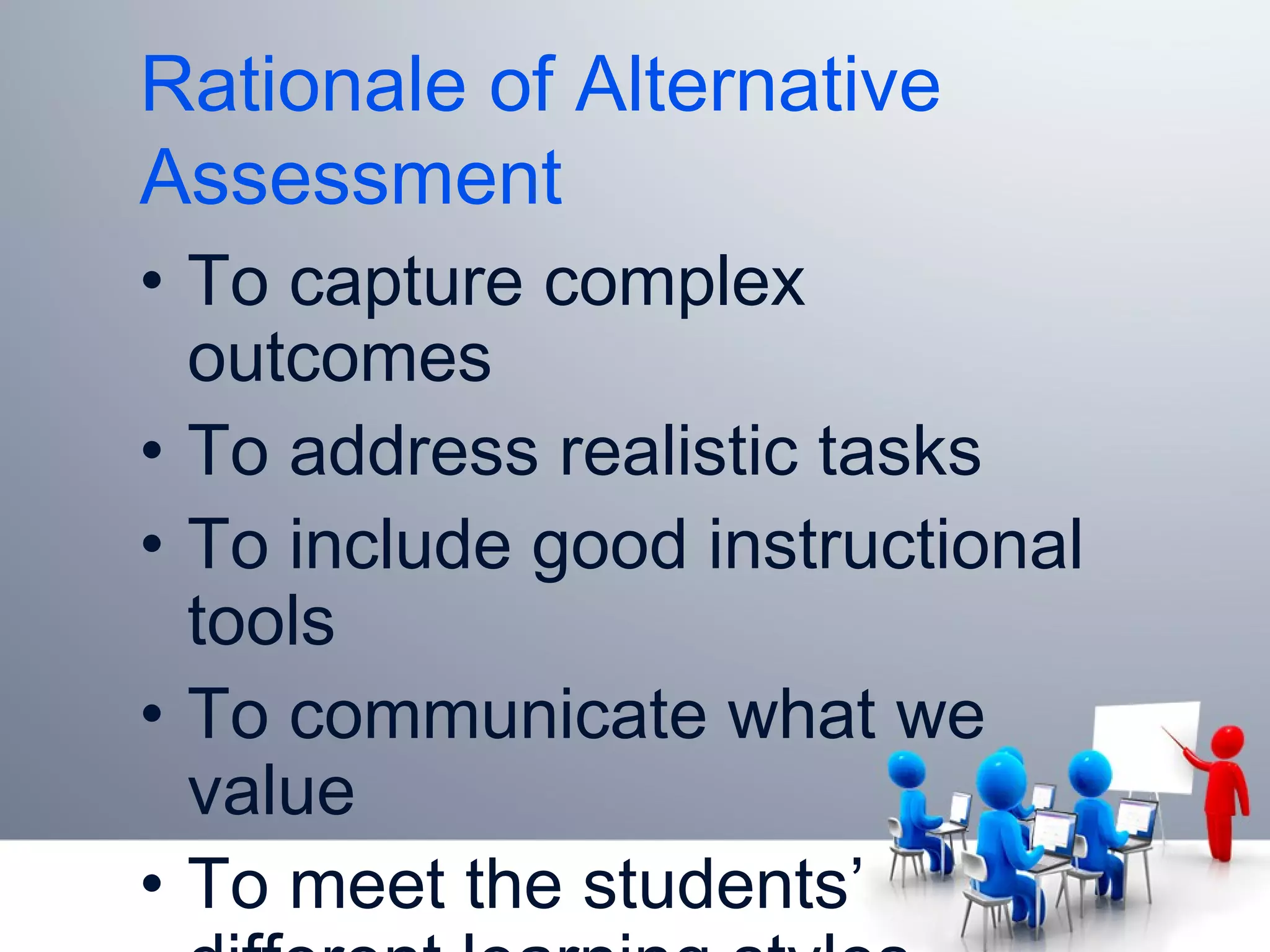 Introduction to Alternative Assessment | PPT