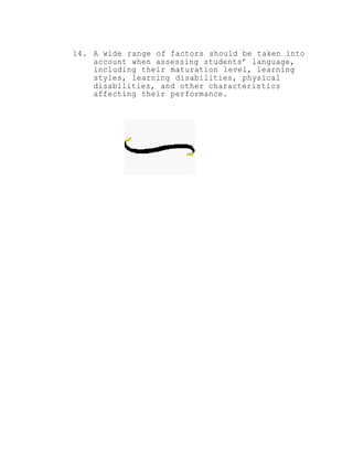 Alternative means of assessments and evaluations in inclusive classrooms | PDF