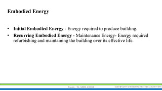 Alternative building materials - Module-1 - Introduction | PPTX