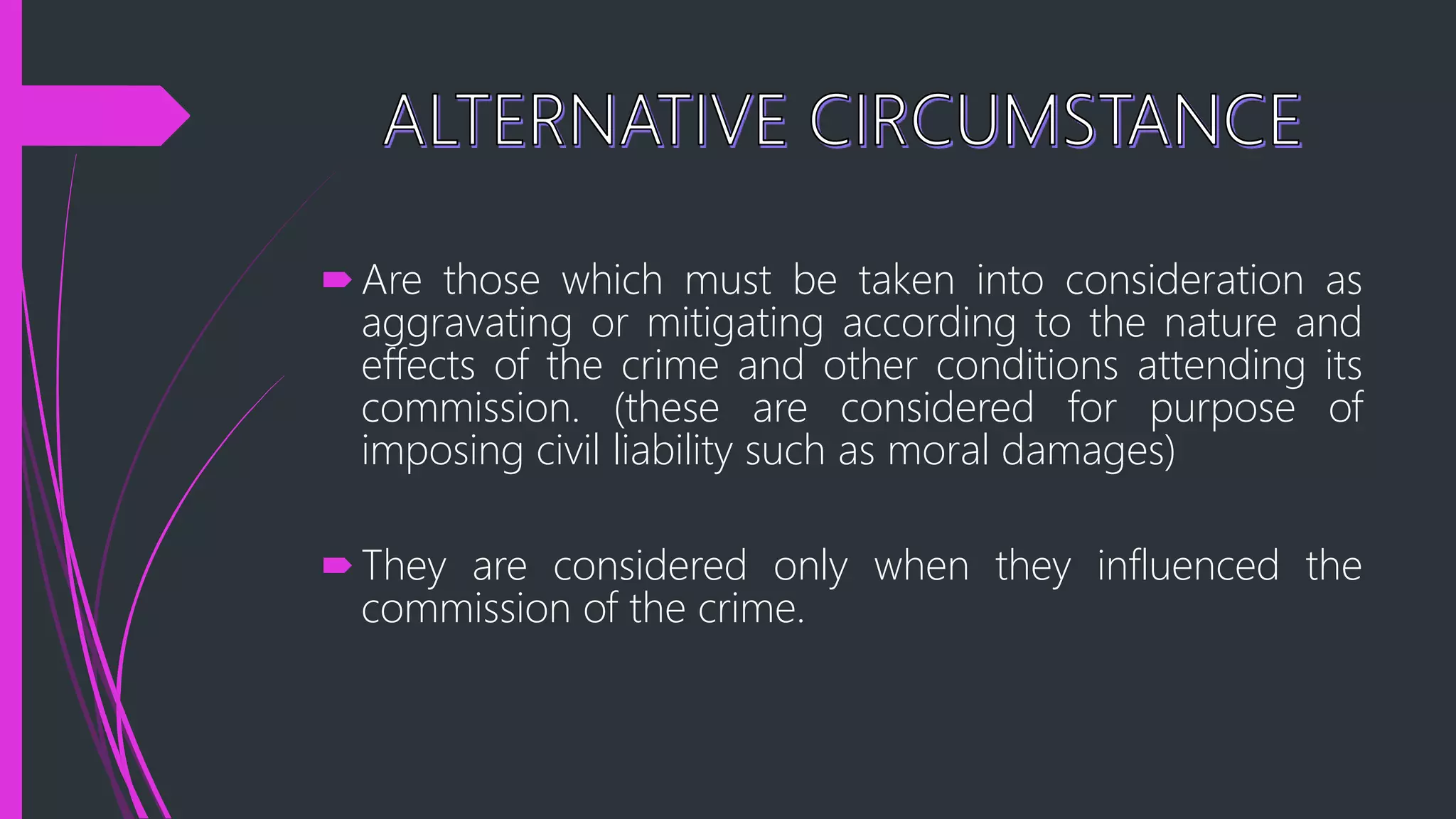 Alternative circumstance | PPTX